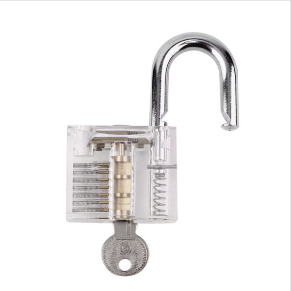 1Set Transparent Pick Cutaway Visable Inside View Padlock Lock ...
